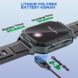 Smart Watch for Men(Answer/Make Call) Fitness Tracker Bluetooth Tactical Military Waterproof Smartwatch for Android Phones Outdoor Sports Digital Watches Heart Rate Blood Pressure Monitor Black