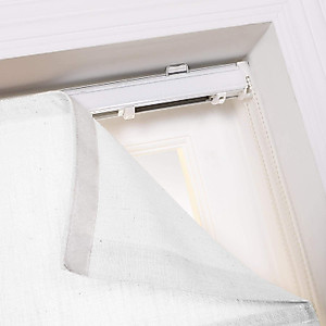 Cololeaf Roman Shade - Faux Linen, Light Filtering & Blackout, Washable Fabric, Install Hardware Included, Snow White, 1 Piece