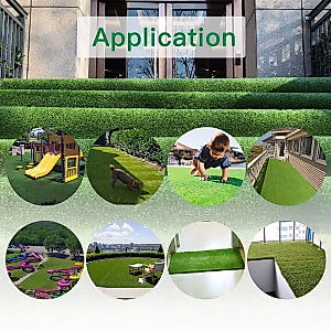 Petgrow PET Grow 6FTx8FT Pet Pad Artificial Realistic & Thick Fake Mat for Outdoor Garden Landscape Dog Synthetic Grass Rug Turf