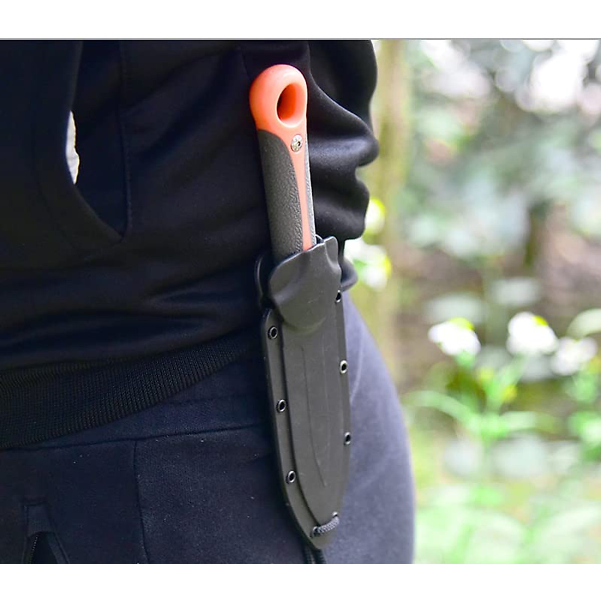 PUWANGDA Tactical Compact Fixed blade knife knife with Sheath,Stainless Steel Point Tip with Serrated Blade for Scuba Diving,Spear Fishing,Snorkeling,Hunting