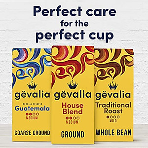 Gevalia House Blend Medium Roast Ground Coffee (12 oz Bags, Pack of 6)