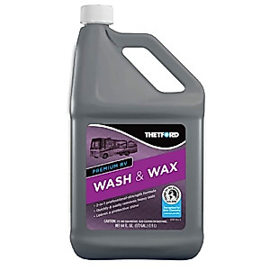 Thetford Premium RV Wash and Wax, Detergent and Wax for RVs / Boats / Trucks / Cars - 64 oz - Thetford 96014