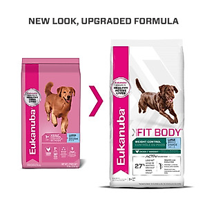Eukanuba Fit Body Weight Control Large Breed Dry Dog Food, 28 lb