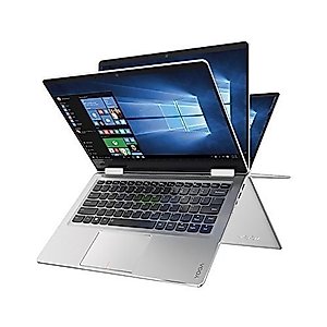 2017 Lenovo Yoga 710 14" 2-in-1 convertible Full HD Touchscreen Laptop PC, 7th Intel I5-7200U Processor, 8GB DDR4 RAM 256GB SSD, 802.11AC, HDMI, Backlit keyboard, Bluetooth, Webcam-Win10 Silver