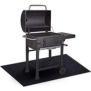 Huigu Under The Grill Protective Deck and Patio Mat (30 x 48 inches), Absorbent/Reusable/Washable/Waterproof/Cuttable Pad for Gas Electric Grill/Welping Box Liner Without Other Messes