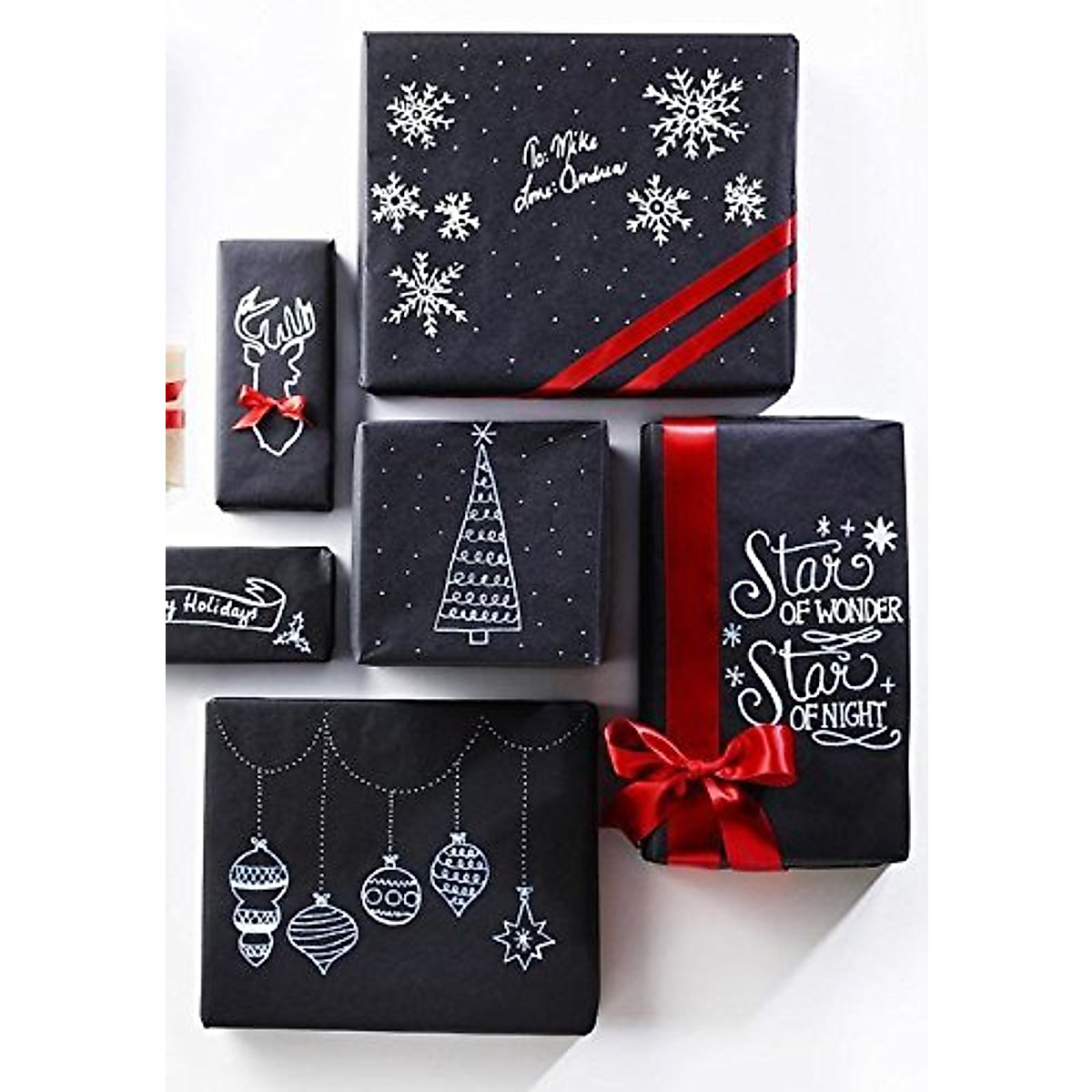 RUSPEPA Black Kraft Paper Roll - 24 inches x 100 feet - Recyclable Paper Perfect for for Crafts, Art, Wrapping, Packing, Postal, Shipping, Dunnage & Parcel