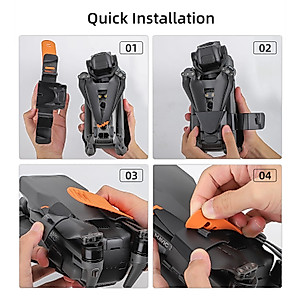 Mavic 3 Pro Prop Holder Propeller Fixator Stabilizer Bottom Cover Protector For DJI Mavic 3/3 Pro / 3 Classic Drone (Black)