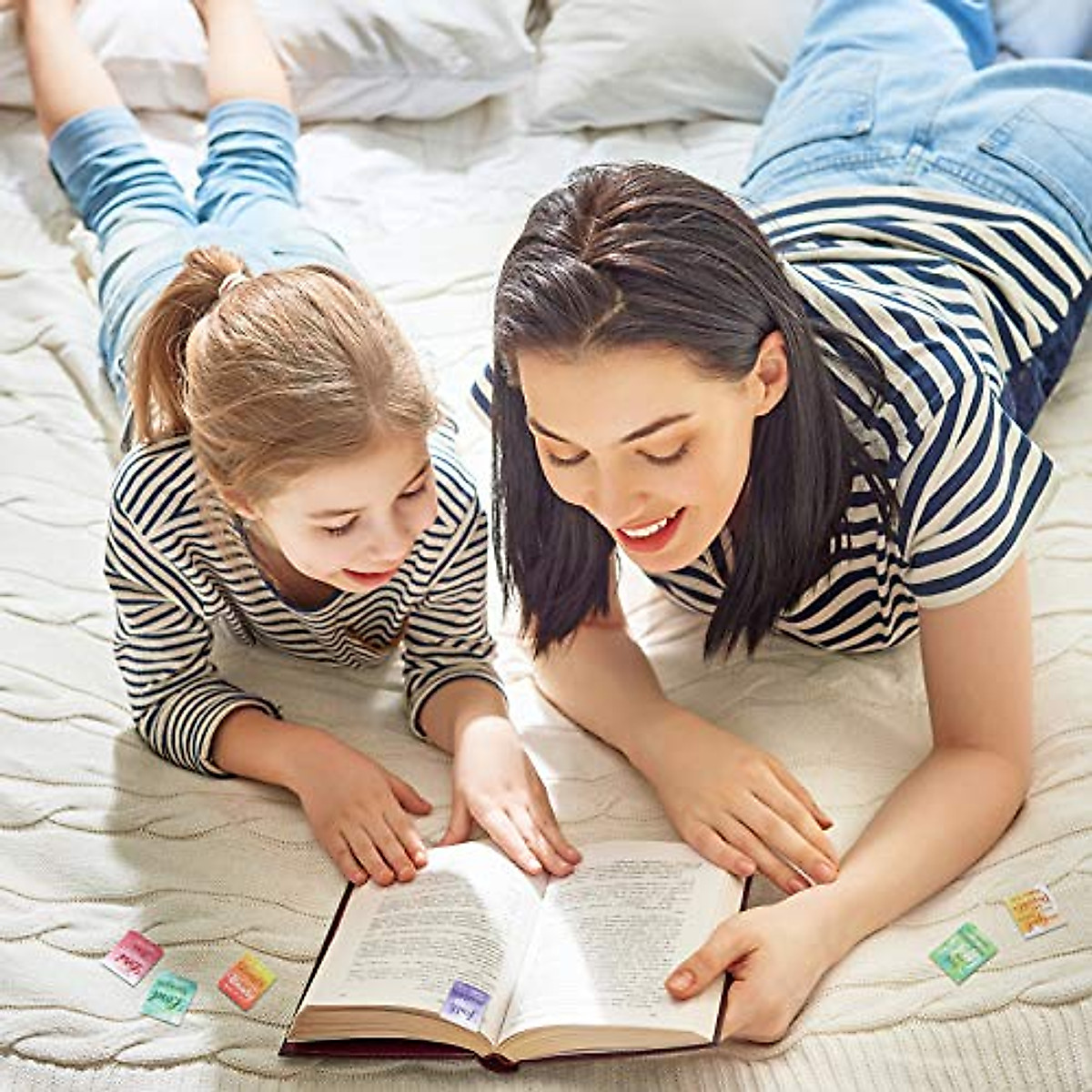 Dianelhall 96 Pieces Inspirational Magnetic Bookmarks Magnet Page Markers Motivational Page Clips Positive Magnetic Book Marker for Students Teachers School Home Office Supplies,16 Styles