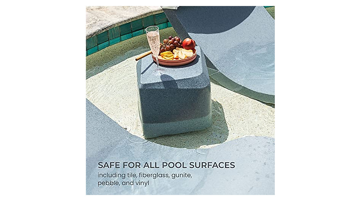 Aqua Outdoors Small Pool Side Table - Durable White Water Furniture