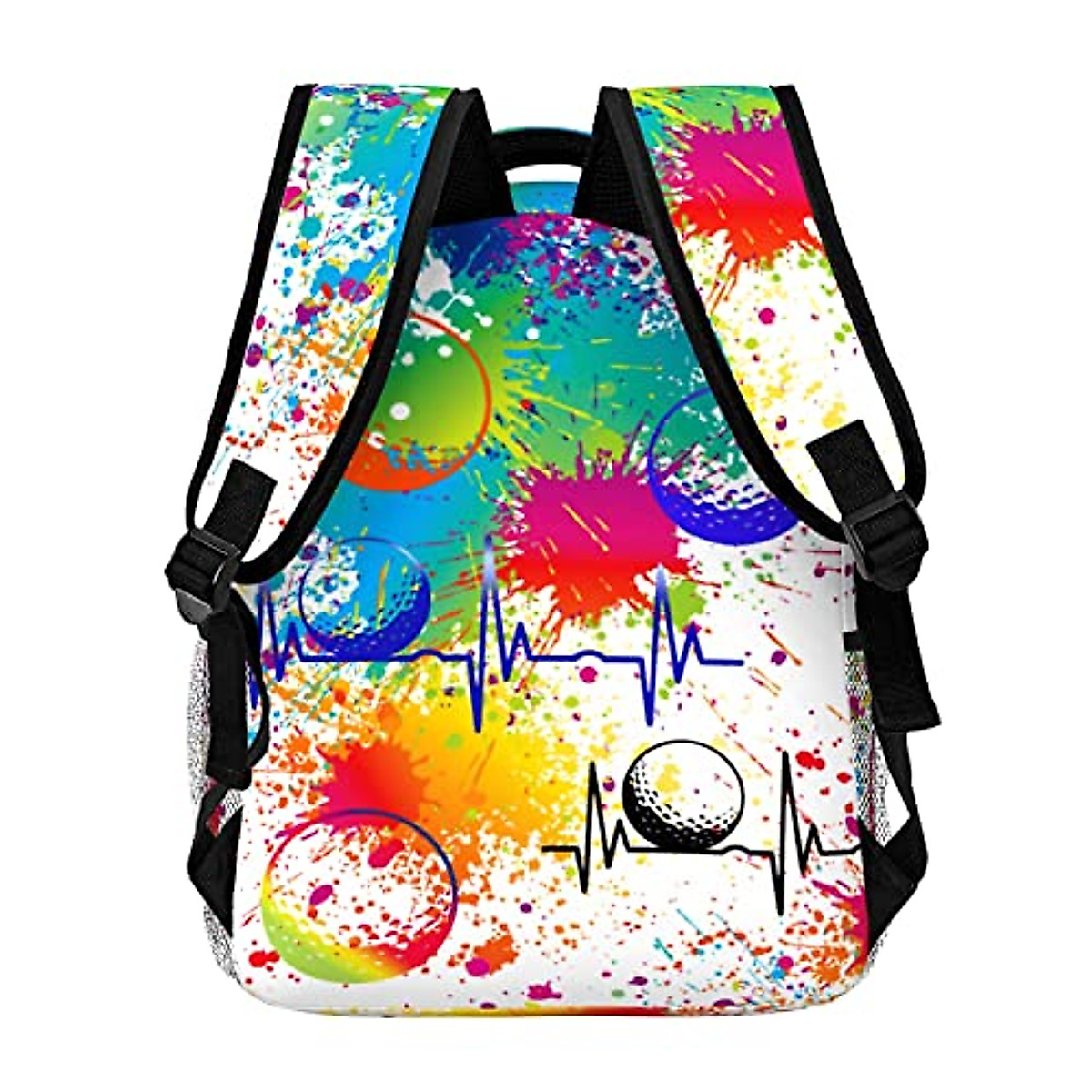 TOHTWAG Unisex Golf Backpack Large Capacity Sports Soccer Baseball Backpacks For Sport Fans Travel Casual Daypack Bag Gifts