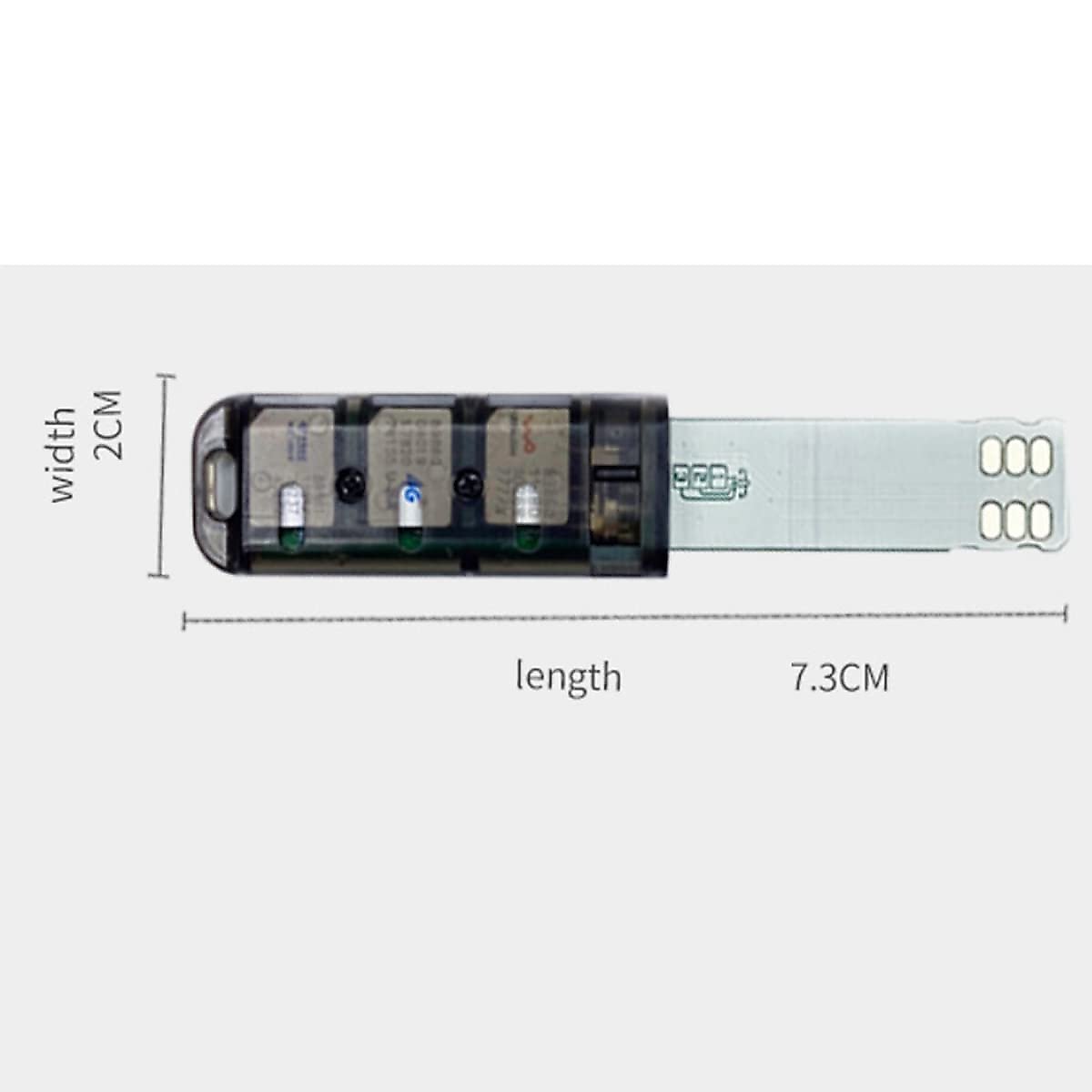 OWLEEN 6 Slot Adapter Multi Reader Mini SIM Nano with Control Switch for Android