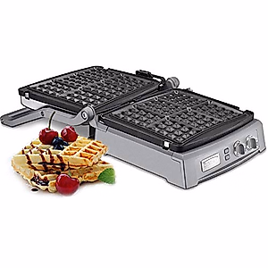 UsKitchen Waffle Plates for Cuisinart Griddler GR-150 Deluxe