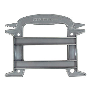 SGT KNOTS Rope Winder - Lightweight and Easy to Use Chord Storage Device for Paracord, Twine, Mason Line & Other (6" - 10 Pack, Gray)