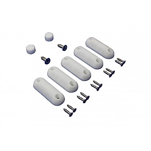 Renovators Supply Manufacturing Toilet Seat Bumper, 7 White Silicone Toilet Seat Bumpers