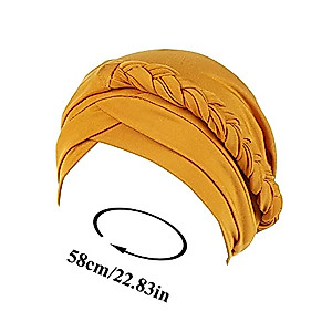 Size 8 Hats for Men Pre-Tied Cover Headwear Head Cap Hair Braid Hat Ethnic Wrap Baseball Caps Camping Hat for Women