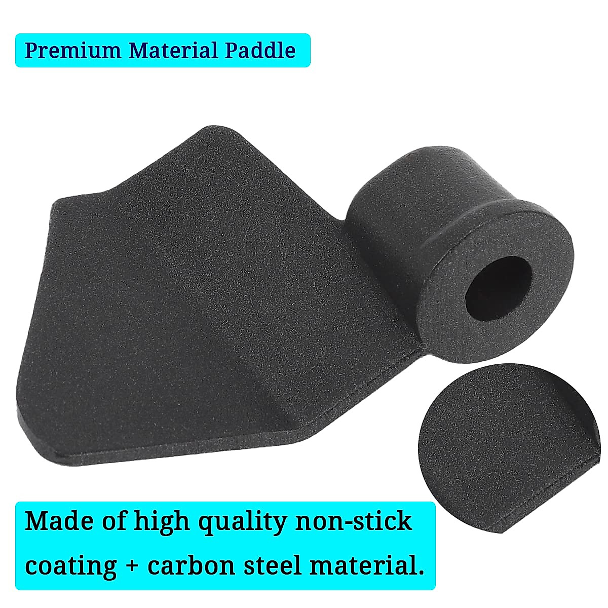 2 Pack Breadmaker Paddle,Bread Maker Blade Made of Non‑Stick Coating + Carbon Steel Material,Replacement Parts for Breadmaker Machine
