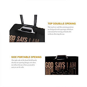 Tuizumy Travel Suitcase Protector African American Woman Elastic Protective Washable Luggage Cover With Concealed Zipper Suitable For 18-32 Inch (S (for 18--21 inch luggage))