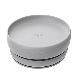 BergHOFF LEO 6Pc Food Storage Containers Set Glass Body And Measuring Spoon Round Blue Green Grey Airtight Lids Leakproof