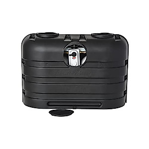 Flame King Dual 20LB LP Propane Tank Light Plastic Heavy Duty Cover for RV, Travel Trailer, Camper - Black