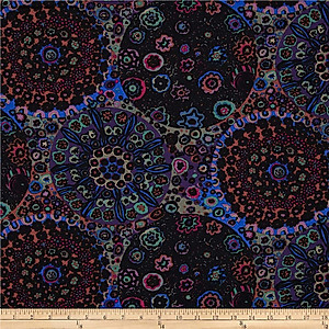 Kaffe Fassett Collective Mineral Millefiore Dark, Fabric by the Yard