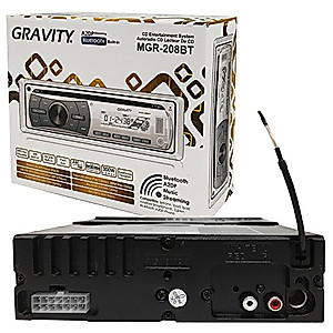 Gravity MGR-208BT 300W Single Din Marine Boat/Yatch Receiver/CD/SD/USB/Aux/AF/FM/MP3 Player - Work with Bluetooth