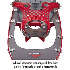 MSR Lightning Ascent Women's Backcountry & Mountaineering Snowshoes with Paragon Bindings, 22 Inch Pair, Raspberry