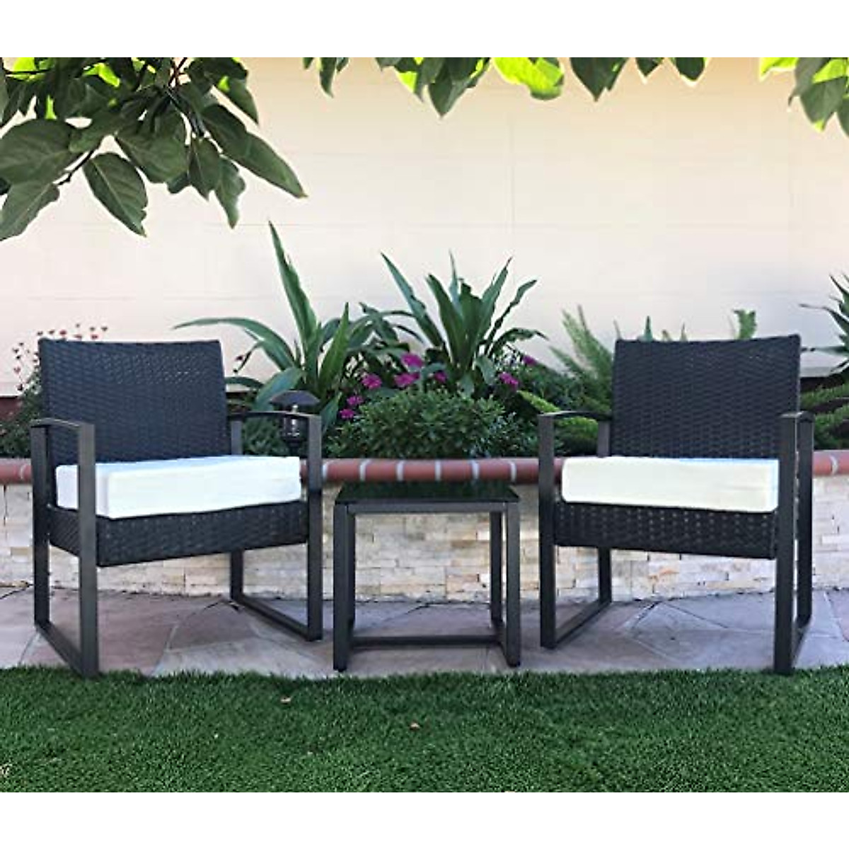 CozyLounge Indoor Outdoor Water Repellent High UV Resistant Patio Chair Cushion Cover (22"x22"x4" (4 Covers), Cream White)