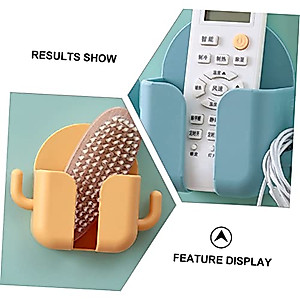 KITANDOVE 4pcs Charging Storage Rack Cell Phone Stand Mobile Stand for Wall Phone Charging Rack Self- Adhesive Remote Holder Nail- Rack Key Holder for Wall Brackets for Shelves Pp