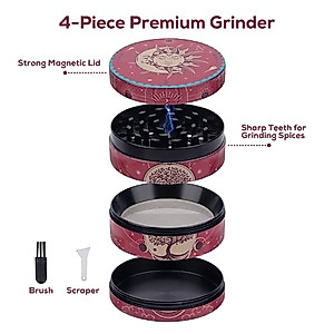 2.5'' Small Spice Grinder with Storage & Pouch
