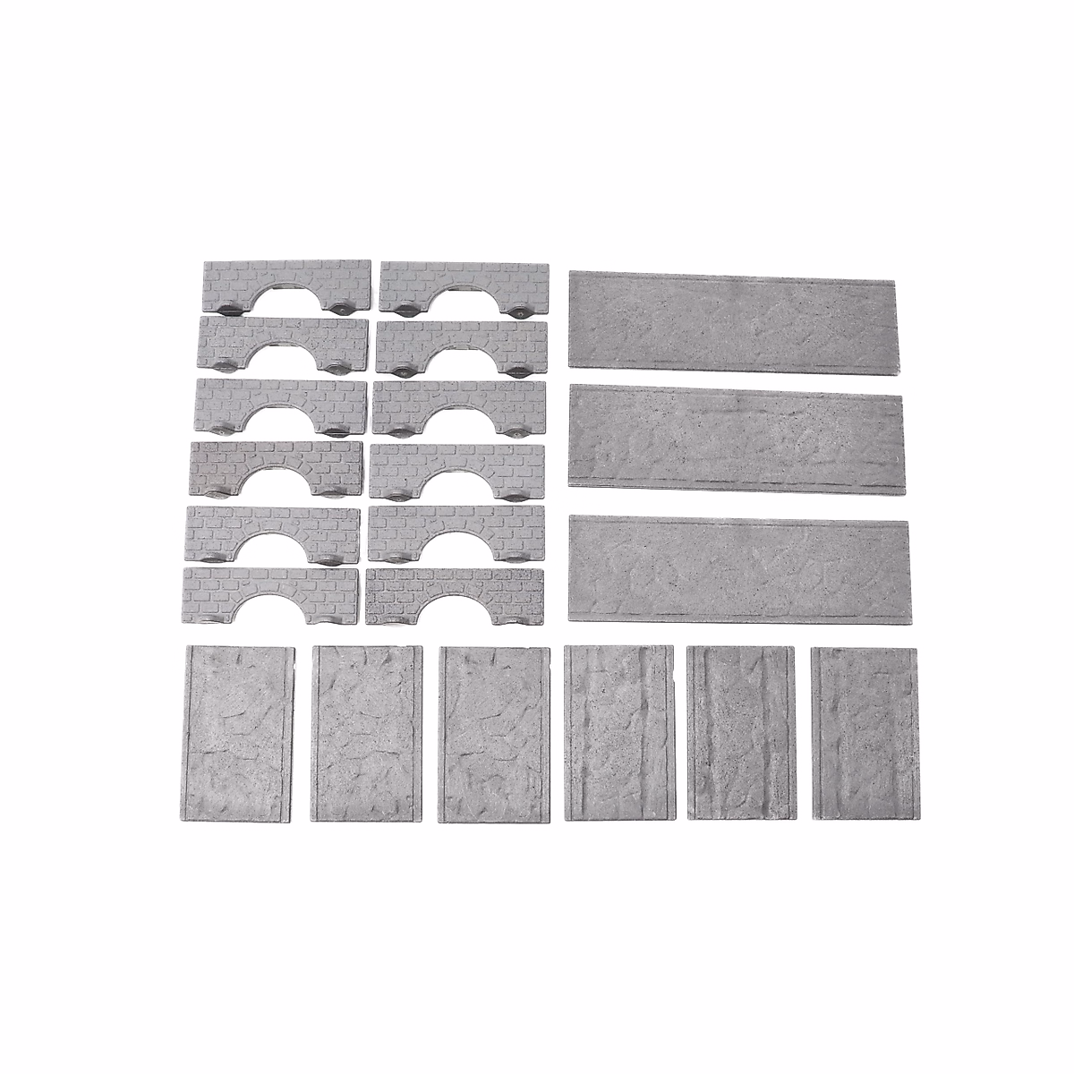 Stone Bridges Kit - Mini Dungeon Castle Cavern Terrain for RPGs, Dungeons & Dragons (DND), Pathfinder, War Gaming, and More! by DCD (21pcs, 3ft)