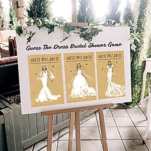 Bridal Shower Games - Set of 25 Cards Guess the Dress Wedding Shower Game Bridal Shower Party Supplies Wedding Party Favors
