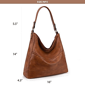 Montana West Large Hobo Bag for Women Large Shoulder Purses and Handbags Tote Purse MWW37-G918 BR