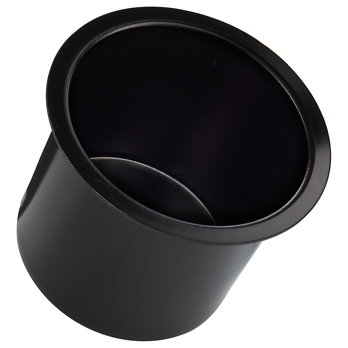 Brybelly Poker Table Cup Holder Inserts - Durable and Rust-Proof, Drop-in Table Cup Holder for 3.375" Hole - 3" Deep with 3.25" Inside Diameter - Vivid Black Aluminium, Pack of 10