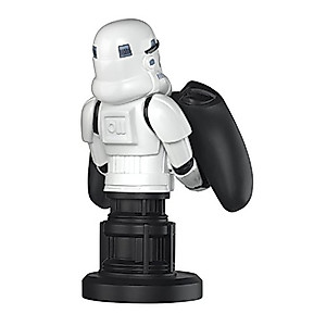 Exquisite Gaming: Star Wars: Stormtrooper - Original Mobile Phone & Gaming Controller Holder, Device Stand, Cable Guys, Collectable Licensed Figure