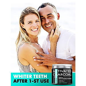 Teeth Whitening Powder - Remineralizing Tooth Powder for Tooth Whitening 5 in 1 Formula | Blanqueador de Dientes | Charcoal Toothpaste Alternative | Sensitivity Treatments