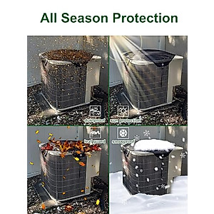 Xeeol 36x36 Central Air conditioner Covers for Outside, Larger Mesh AC Unit Covers Outdoor - Top Universal Defender