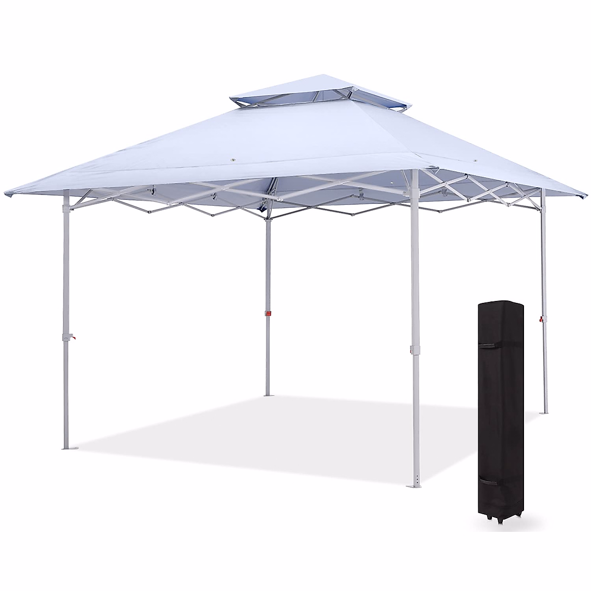 MASTERCANOPY Pop-Up Canopy Tent 13x13 Instant Shelter Outdoor Canopy with Wheeled Bag (White)
