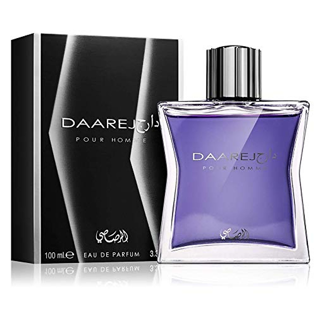 RASASI Daarej for Him EDP - Eau De Parfum 100ml (3.4 oz) | Oriental Fragrance for every Occasion | Enchanting Patchouli, Sandalwood with Subtle Essence of Vanilla and Rose | Elegant bottle