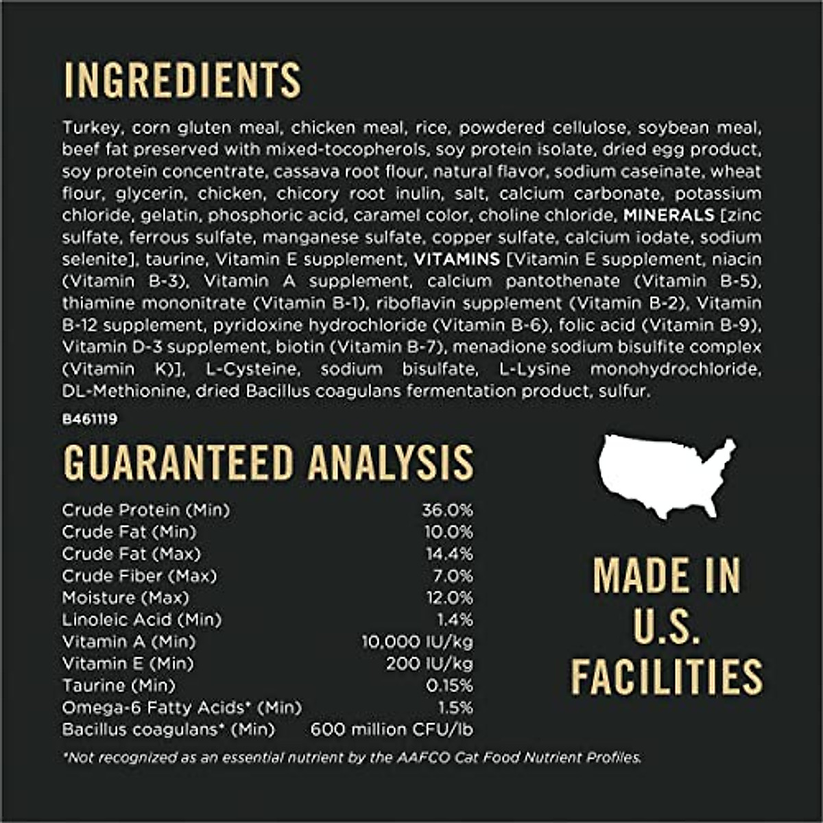 Purina Pro Plan Hairball Management, Indoor Cat Food, Shredded Blend Turkey and Rice Formula - 12 lb. Bag