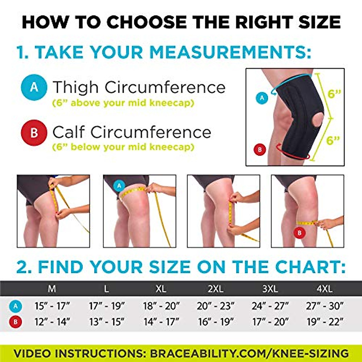 BraceAbility Plus Size Knee Compression Sleeve for Women - Ladies Open Patella Brace and XXXXL Kneecap Stabilizer with Support Stays for Female Arthritis Pain, Meniscus Tears and ACL injury (4XL)