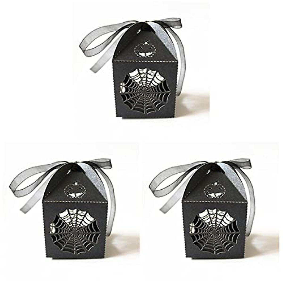 PRETYZOOM 150 pcs with Horror Halloween Bags Ribbon Bag Christmas Out Hallow- Birthday Theme &amp; Party Portable Style Ribbons Spider Wedding and Supplies Hens Decoration Favor Web Holder