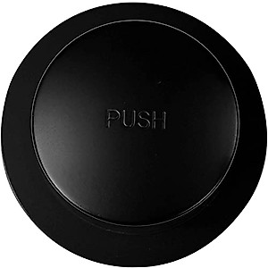 Westbrass R93-2-62 1-1/2" Coarse Thread Tip-Toe Bathtub Drain Trim Set with 2-Hole Overflow Faceplate, Matte Black