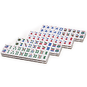Yellow Mountain Imports Set of 166 American Mahjong Tiles, Koi (Tiles Only Set)