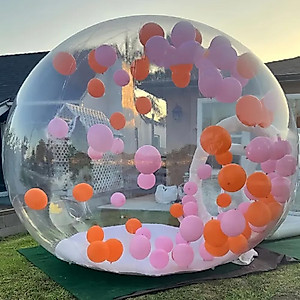 Inflatable Bubble House Kids Party Transparent Dome 10ft Inflatable Camping Tent with 950W Blower Suitable for Home Party, Malls, Parks Event Exhibition (Bubble Diameter 10ft)