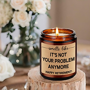 Miracu Scented Candles - Retirement Gifts for Woman, Funny Retirement Gifts for Men Women 2024 - Happy Retirement Decorations, Farewell Gifts for Coworkers Work Bestie Friends Boss Retiring