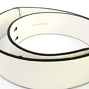 BURBERRY Ladies Chalk White Leather Belt Bag Strap