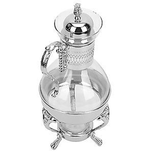 SOESFOUFU Heated Coffee Pot Afternoon Tea Maker Espresso Machine Espresso Coffee Maker Turkish Teapot Heatable Teapot Tea Steeper Teapot with Blooming Tea Espresso Maker Coffee Kettle Glass
