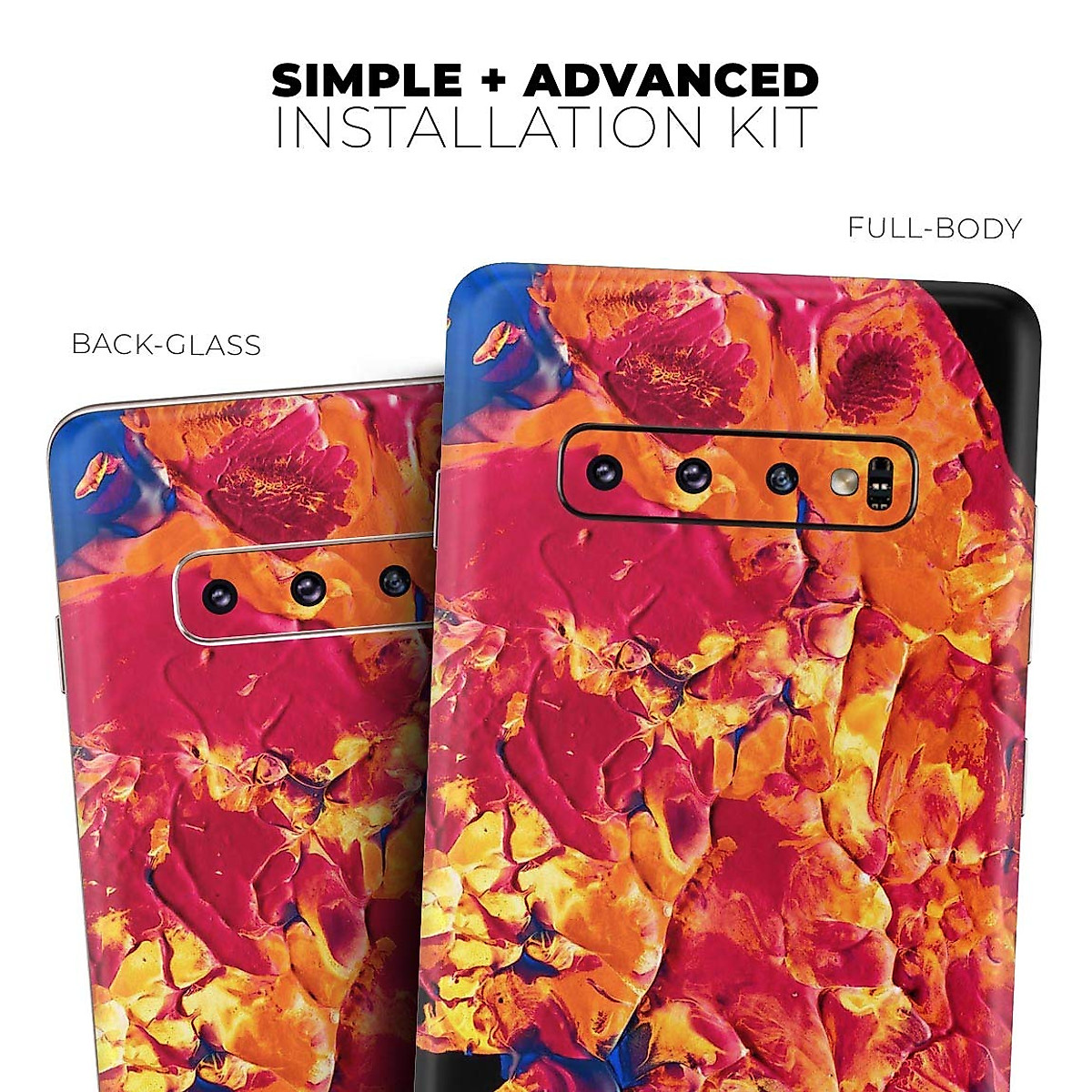 DesignSkinz Liquid Abstract Paint V6 Protective Vinyl Decal Wrap Skin Cover Compatible with The Samsung Galaxy S20 (Screen Trim & Back Glass Skin)