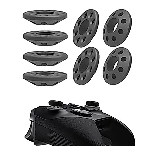 8 Pieces Precision Rings Compatible with PS4/PS5/Xbox One/Xbox Series X S/Switch PRO Controller Thumbstick Adjustment Aim Assist Target Motion Rings Silicone Easy Hard Strength