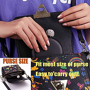 Hillside-Kit Booze Shot Flask- AB Crystal Lid Creative 304 Stainless Steel Wine Alcohol Liquor Flask for Women Girls Men Party Hand size Flask-5OZ